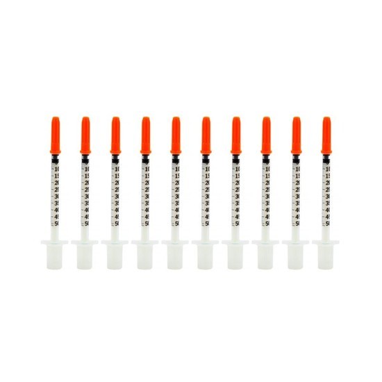 Seringa Insulina 1ml/100ul Agulha Ultra Fina 6,0x0,25mm 31G - 10 unidades | Shopee Brasil