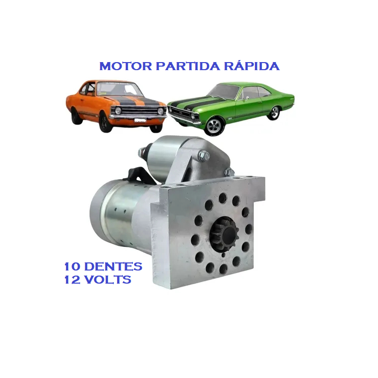 Motor De Partida Rápida Opala 4 E 6 Cilindro 12v 10d | Shopee Brasil