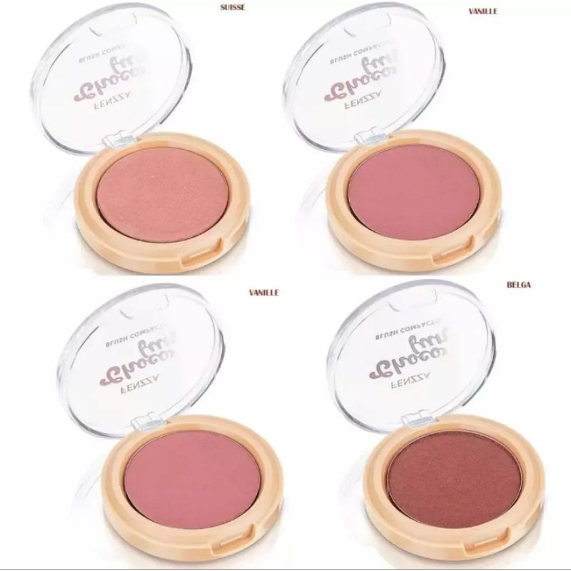 Fenzza blush compacto choco Fun | Shopee Brasil