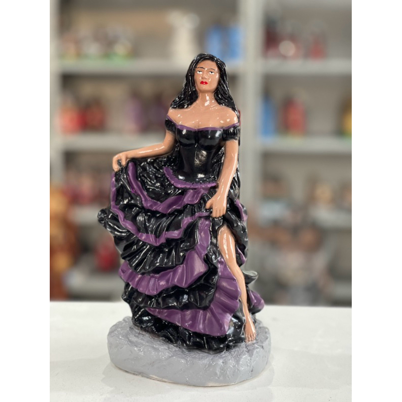 Imagem Pomba gira Maria Mulambo de gesso 24cm/ pombo gira Maria Mulambo ...