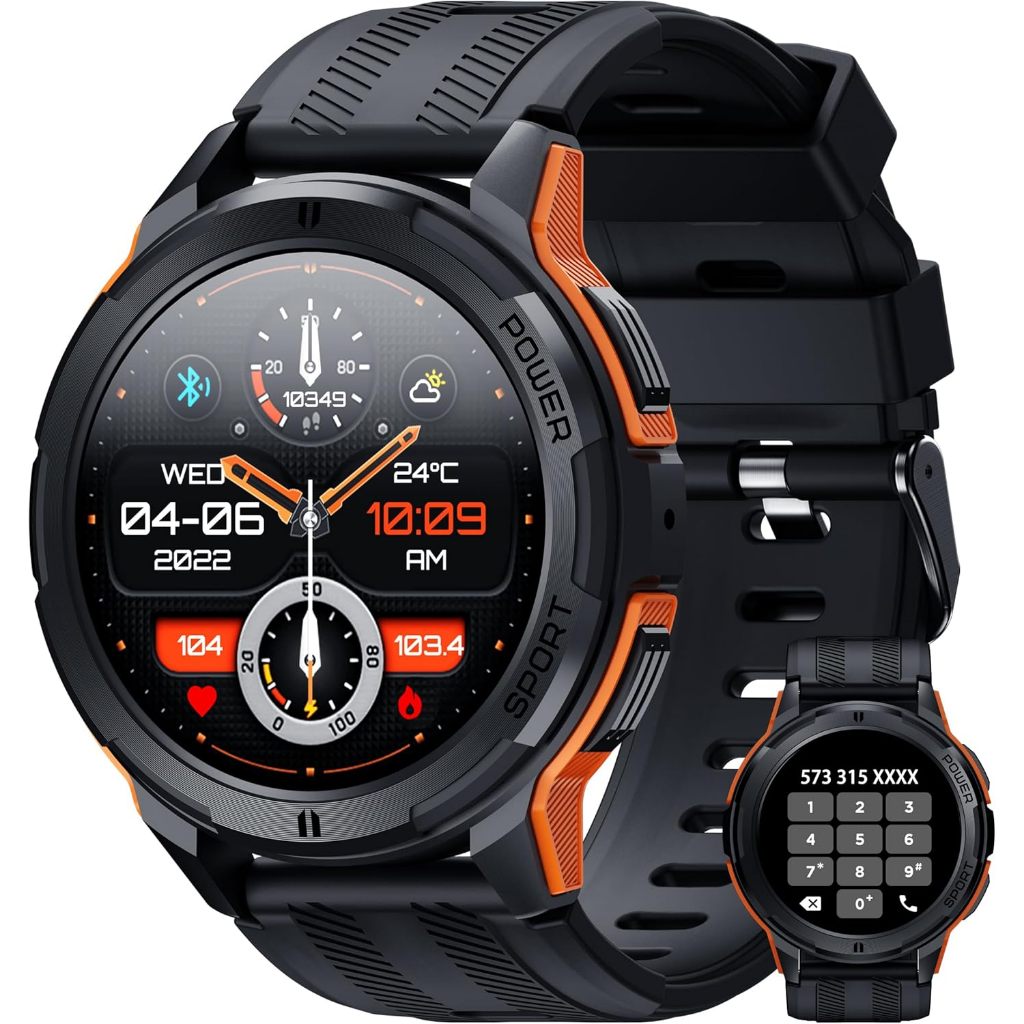 Relógio Smartwatch Carb Fiber Scouth C25 1.43 Resistente à Água ...