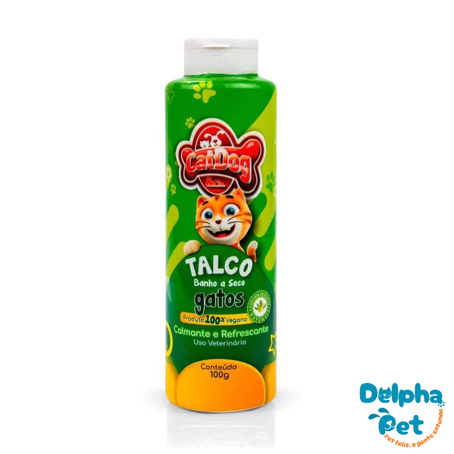 Talco Banho a Seco Gatos 100g CatDog & Cia | Shopee Brasil