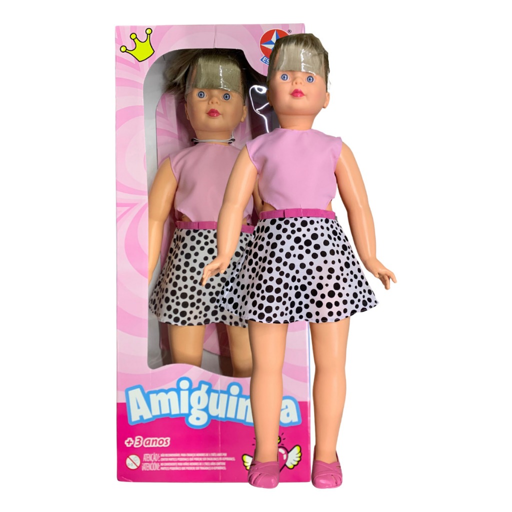 Boneca Infantil Grande Minha Amiguinha Estrela Original 80cm Articulada ...