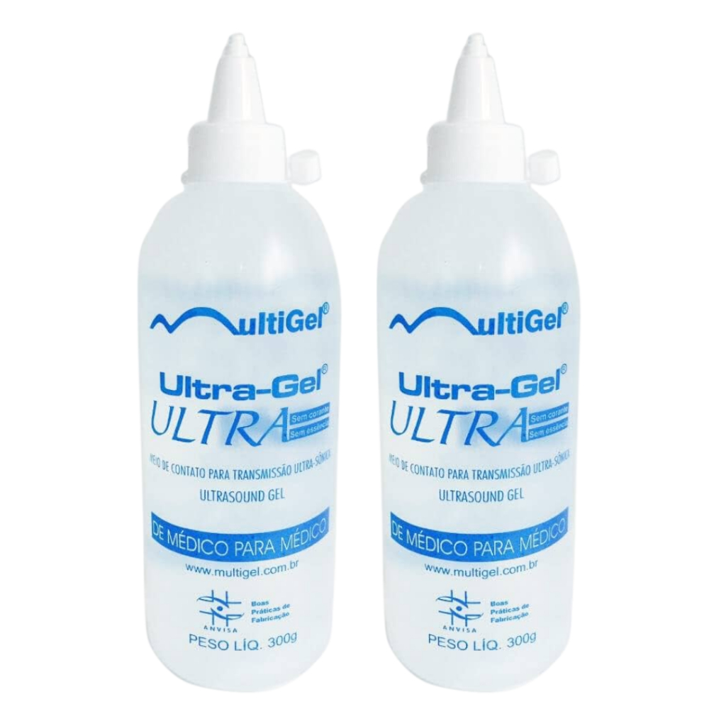 Kit c/ 2 Gel Ultrassom UltraGel 300g - Multigel | Shopee Brasil