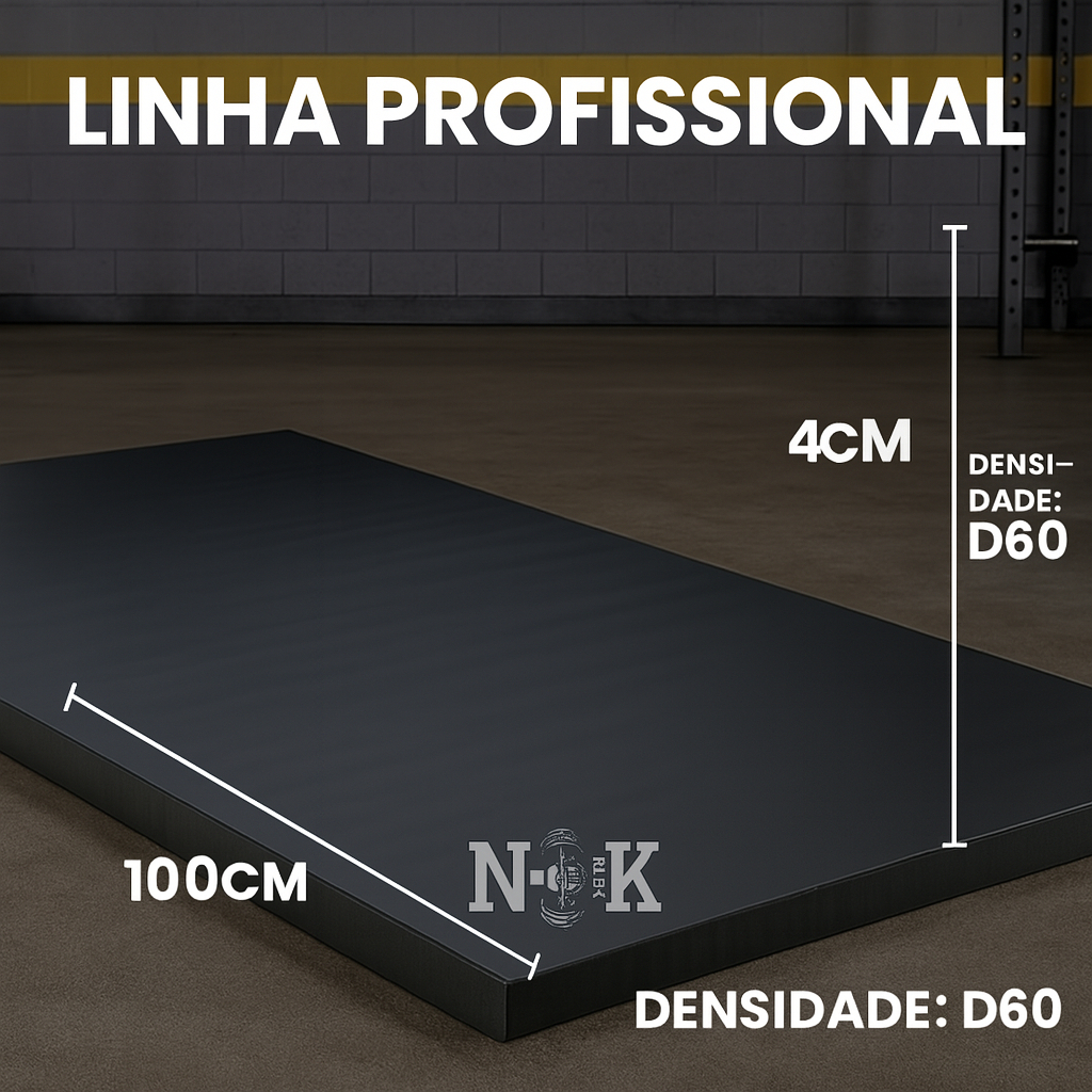 Colchonete Academia Profissional 100x60x4cm D80 Treino Academia Yoga ...