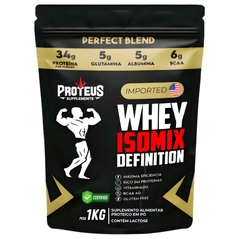 Whey Protein Isomix Definition - 34g de Proteína - Sachê 1kg - Proteus ...