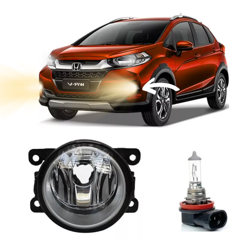 Farol de Milha Auxiliar Honda Wrv 2016 2017 2018 2019 2020 2021 2022 EX ...