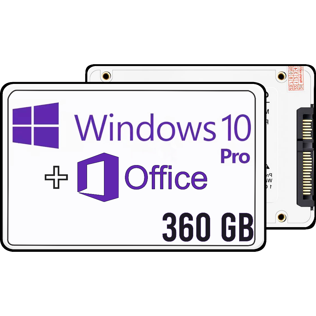 SSD 360GB com Windows 10 Instalado + Pacote Office - Pronto para uso no ...