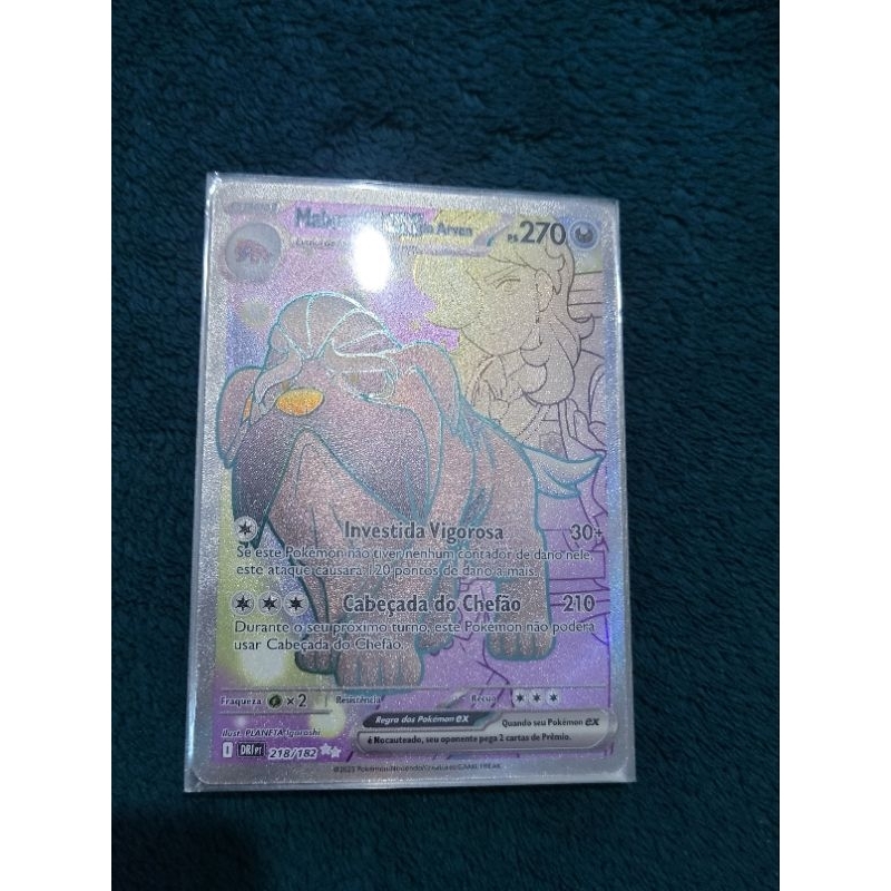 Carta mabostiff do arven pokemon tcg | Shopee Brasil