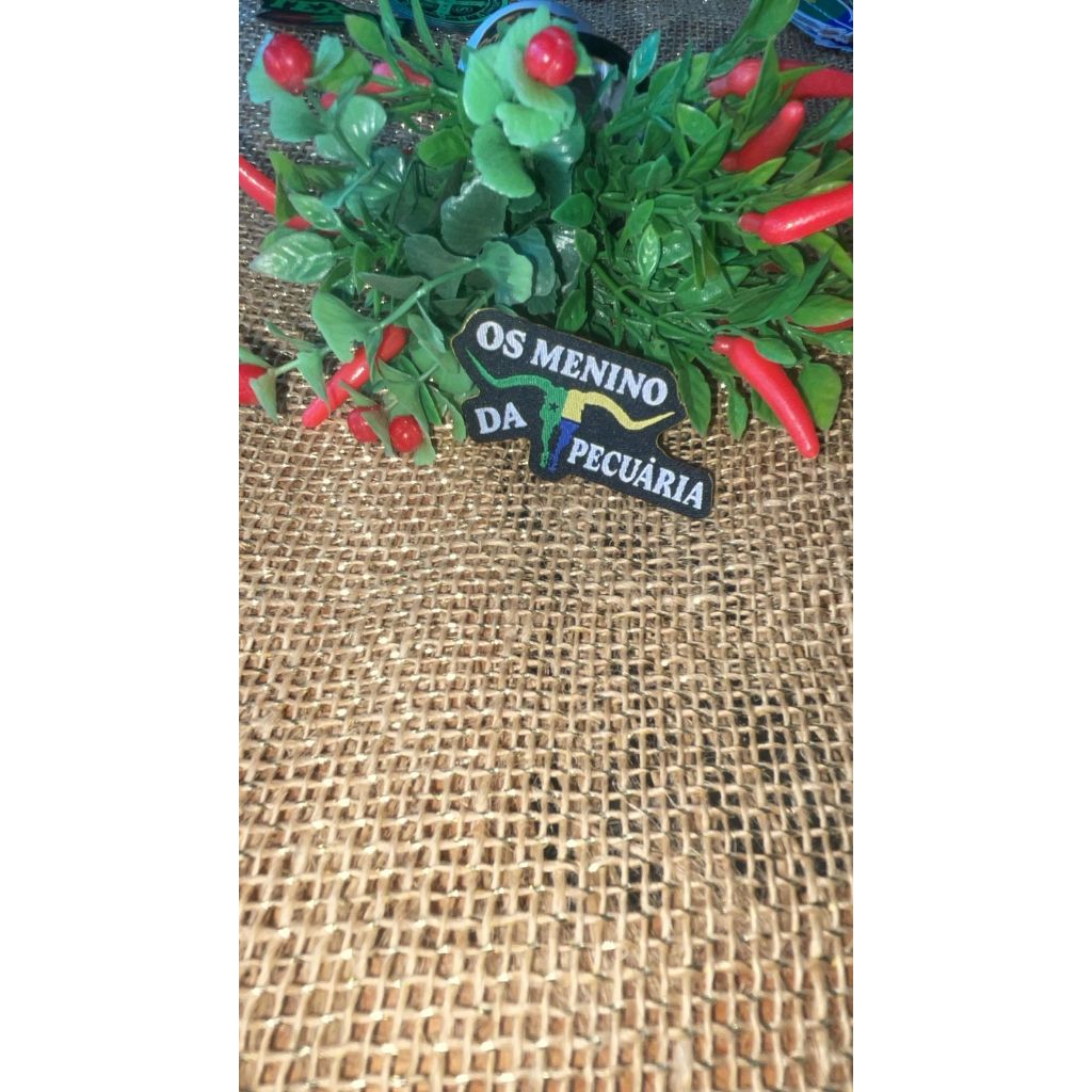 Adesivo De Chapéu "Os Menino Da Pecuária" - Tecido Auto Colante 7,5CM ...