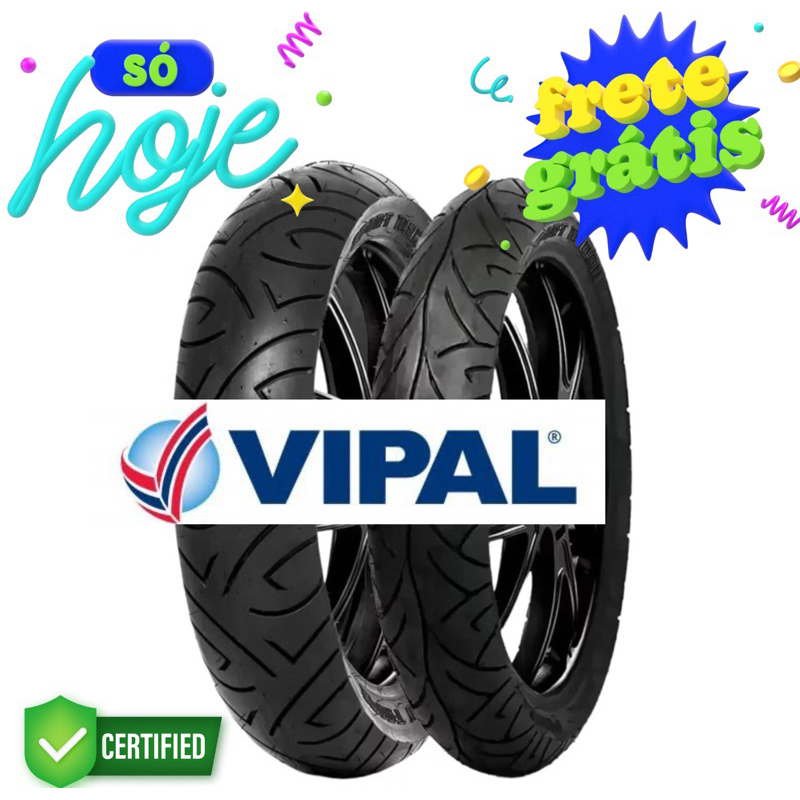 PNEU NOVO VIPAL 140/70-17+110/70-17 CB300 TWISTER FAZER COMET | Shopee ...