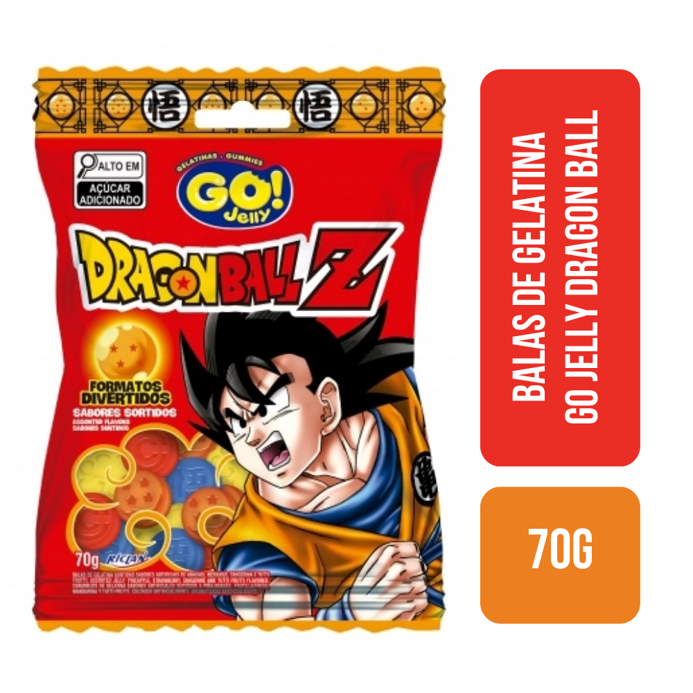 Pacote de Bala de Goma Dragon Ball Z Sabores Sortidos Divertivo ...