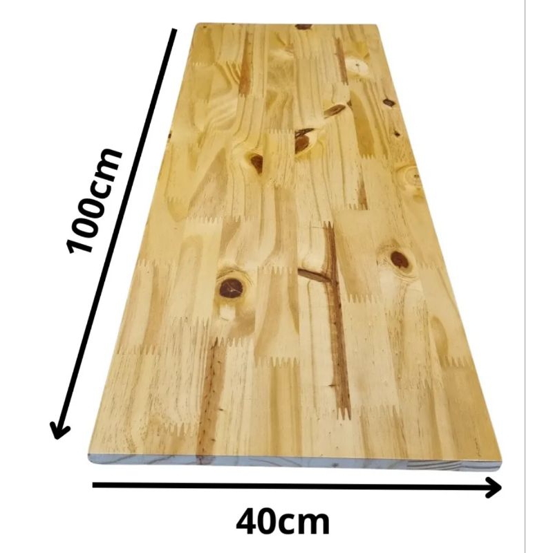 Prancha de madeira pinus tratada e seca em estufa - Lixada. 100x0,40 ...