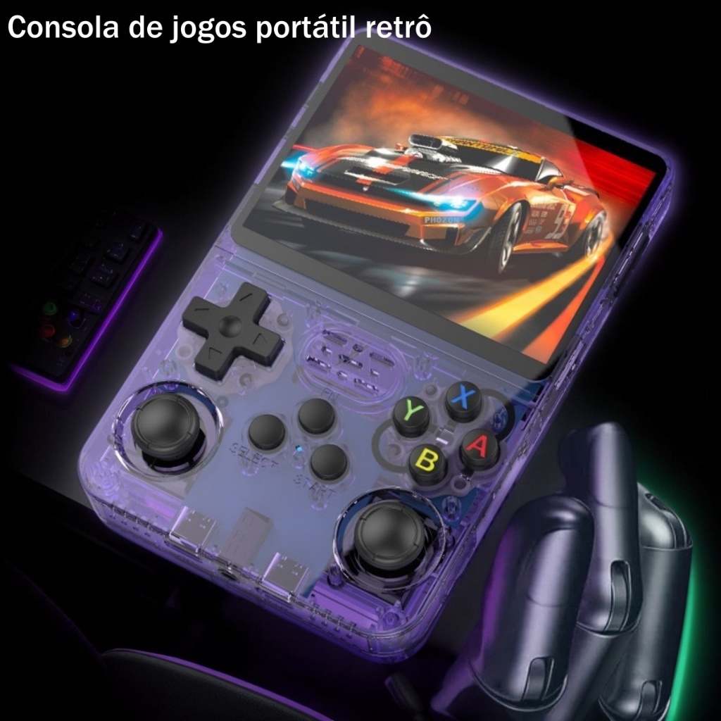 Console Portátil R36S + de 15.000 Jogos Vídeo Game 64g Linux Tela IPS 3.5 Polegadas | Shopee Brasil