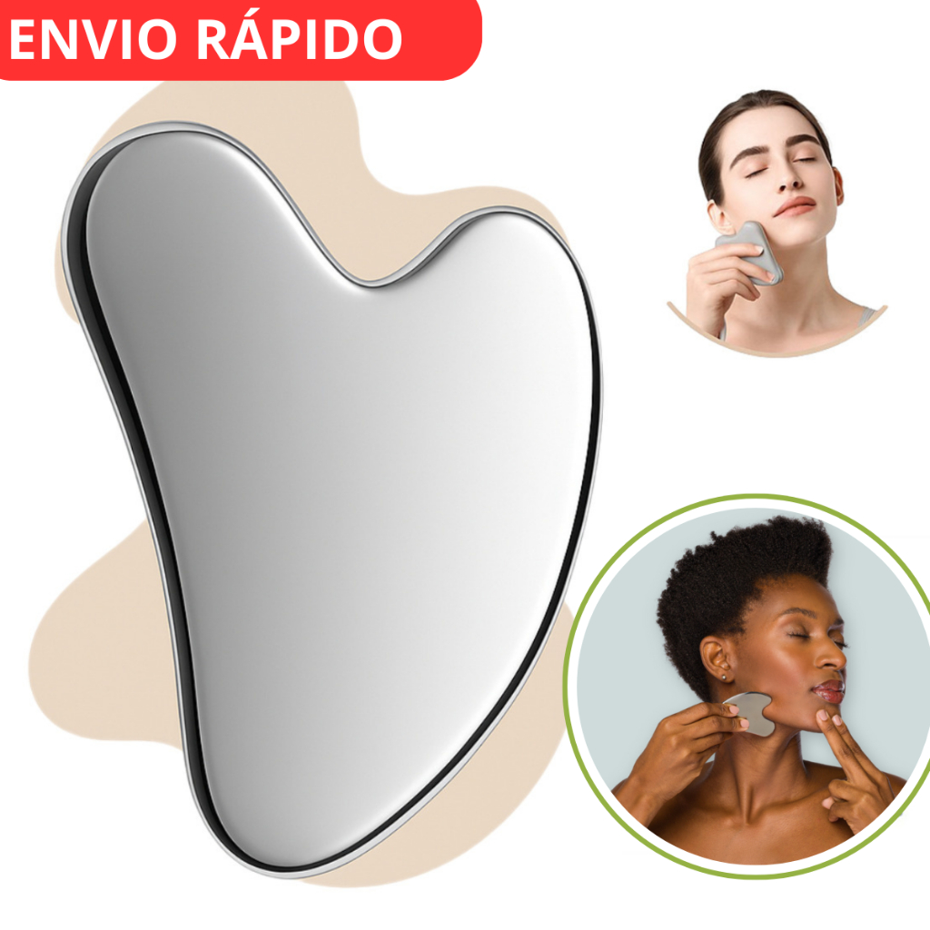 Gua sha Placa De Massagem, Raspagem De Aço Inox | Shopee Brasil