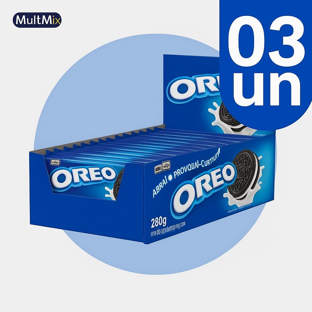 Caixa Biscoito Recheado Oreo Original Mondelez - 288g c/16un De 18g ...