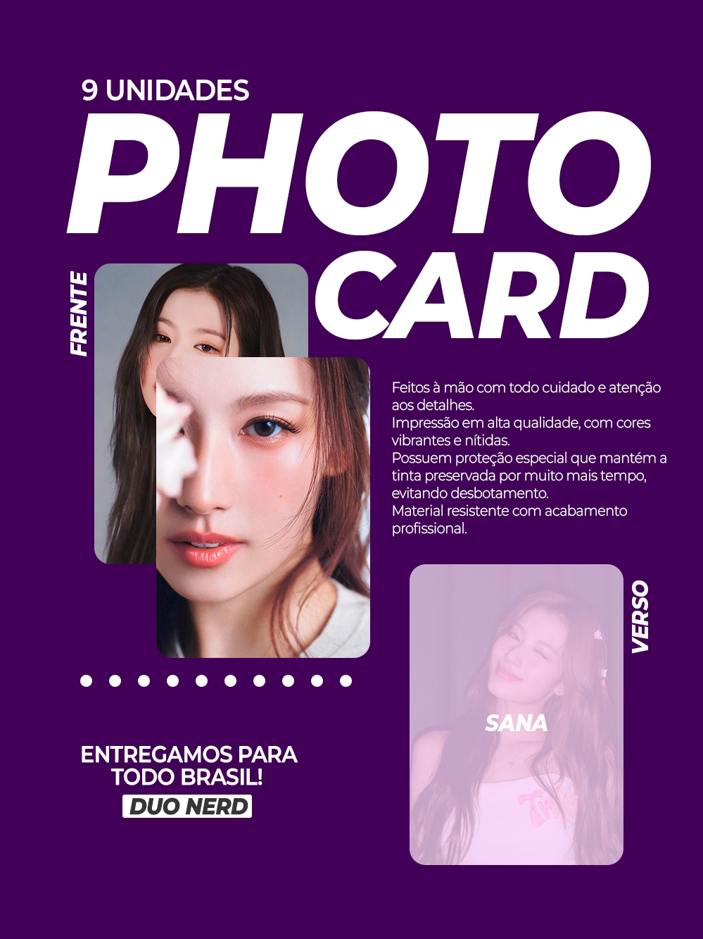 Photocards Fanmade K-pop Sana Minatozaki Twice | Shopee Brasil