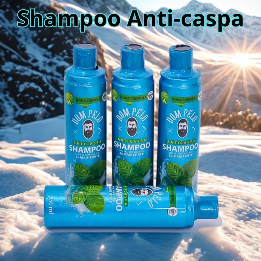SHAMPOO ANTI CASPA 250ml - DOM PELO REFRESCANTE | Shopee Brasil
