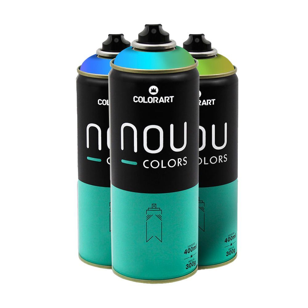 Tinta Spray NOU COLORS - 400Ml | Shopee Brasil