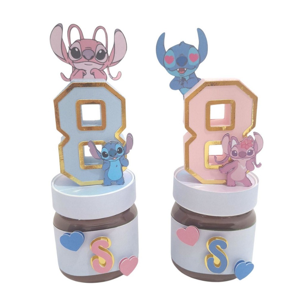 Nutella Personalizada Stitch e Angel Luxo Lembrancinhas Aniversário ...