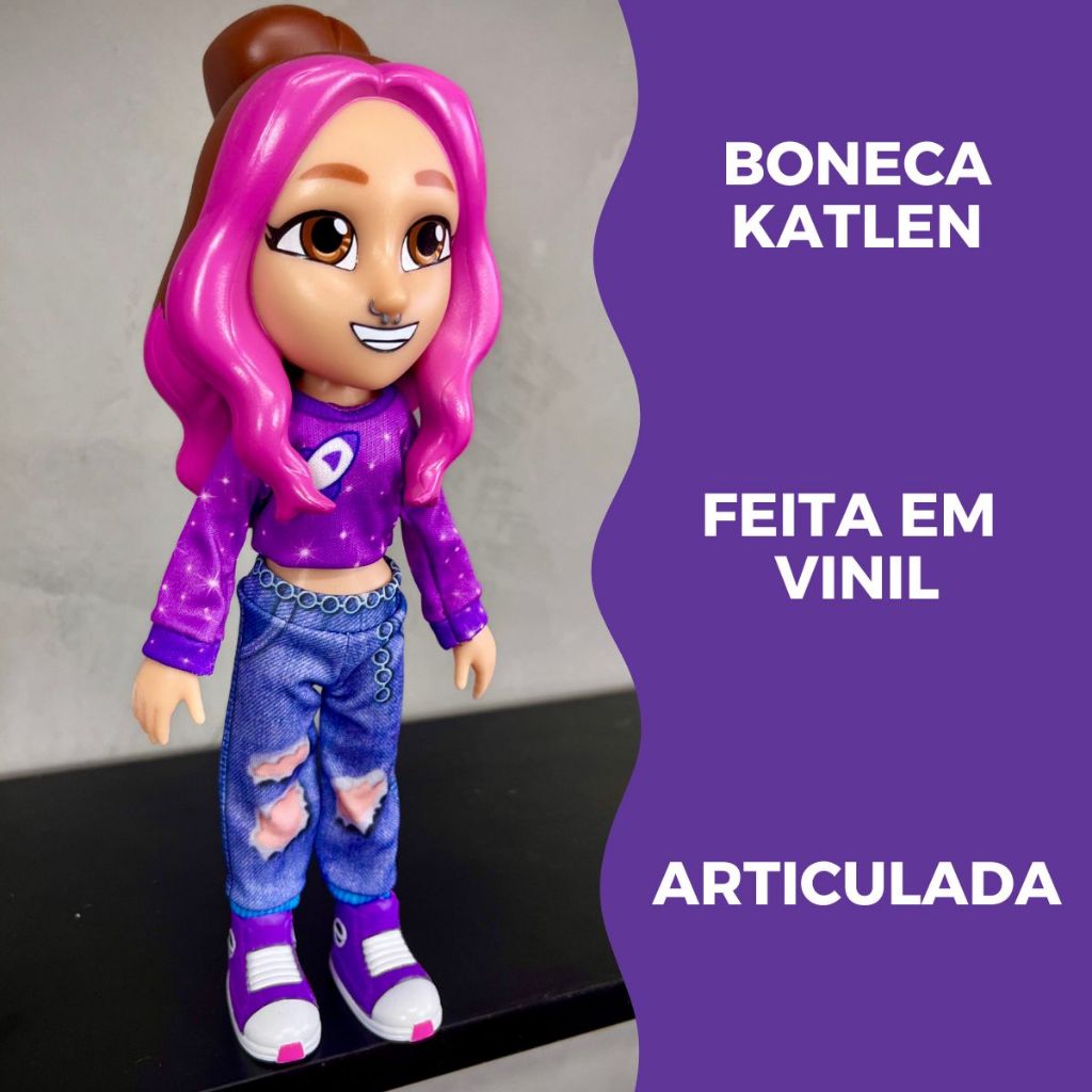 Bonecas Emilly Vick e Katlen Youtuber Dos Rosa Kit Original Bonecas De Vinil | Shopee Brasil