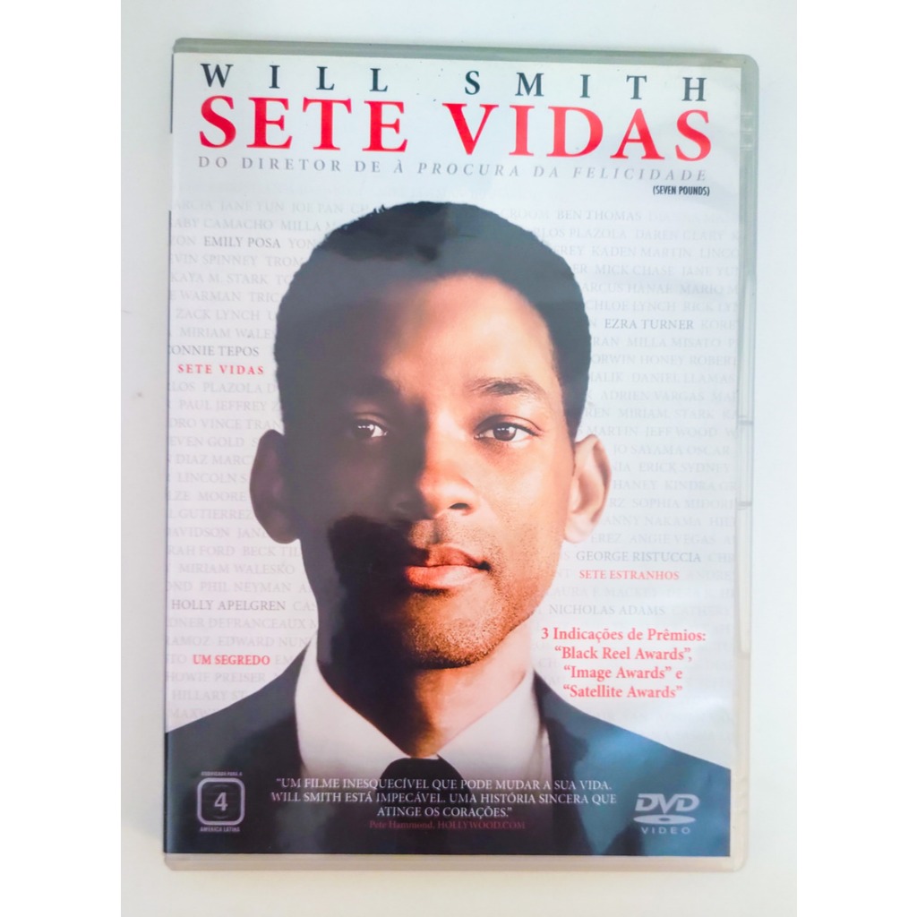 Filme Dvd Sete Vidas, Will Smith, Original (Usado) | Shopee Brasil