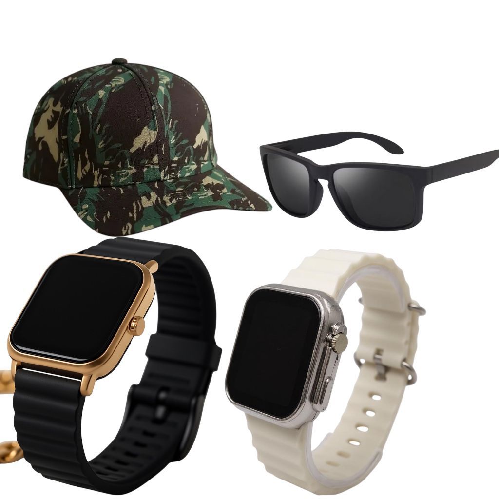 Kit Masculino Bone Exercito + Relogio digital premium Prova da Agua+ ...