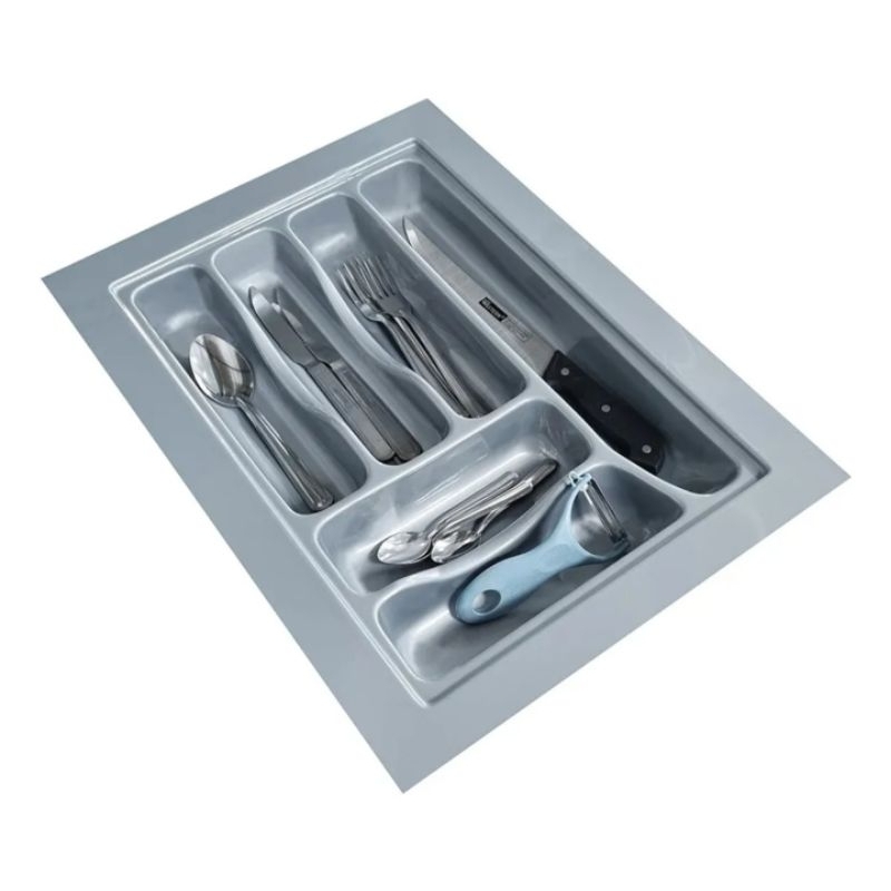 Divisor Organizador De Gavetas Para Talheres - OG/DT 05 Cinza 49,7 X 36,0 Mold Plast | Shopee Brasil