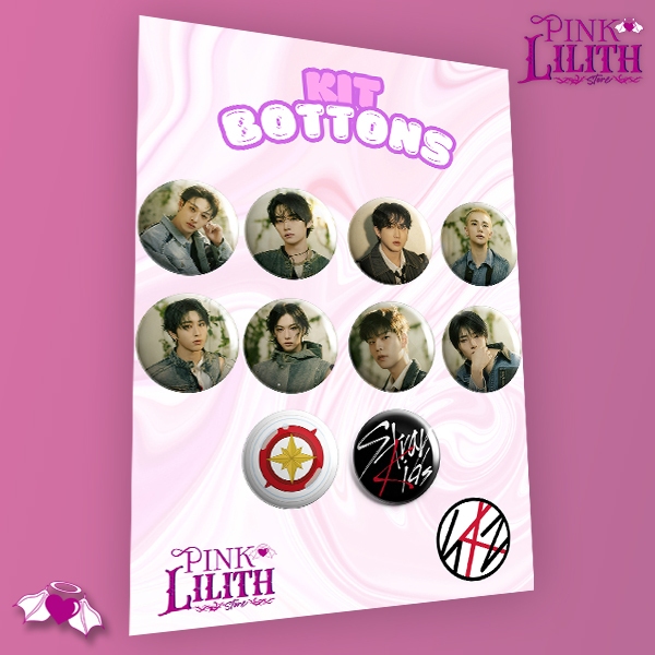 Kit de Bottons - STRAY KIDS | Shopee Brasil