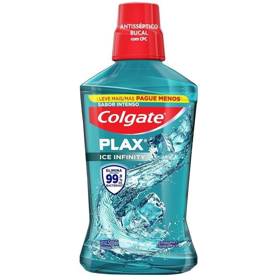 Colgate Plax Ice Infinity - Enxaguante Bucal, 500Ml | Shopee Brasil