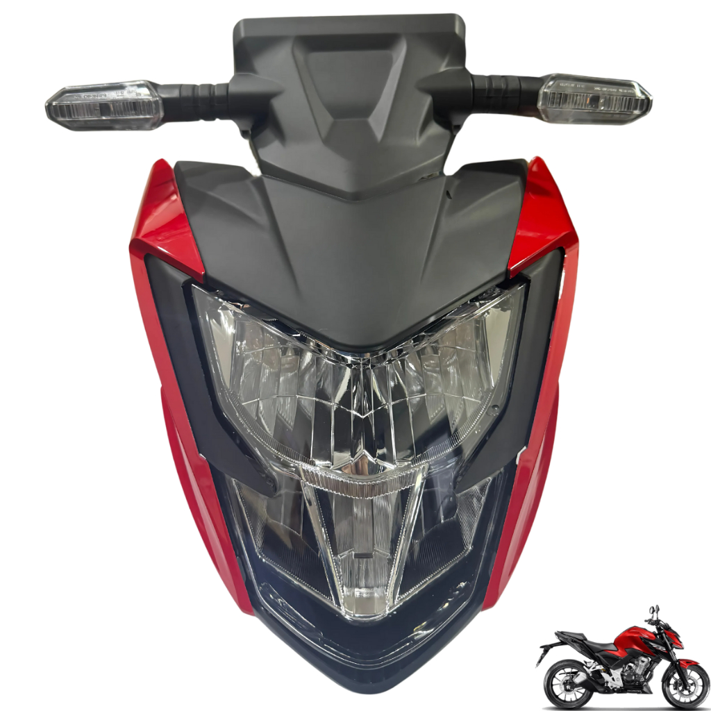 Farol completo cb 300f twister 2023 a 2025 bananinha vermelha | Shopee ...