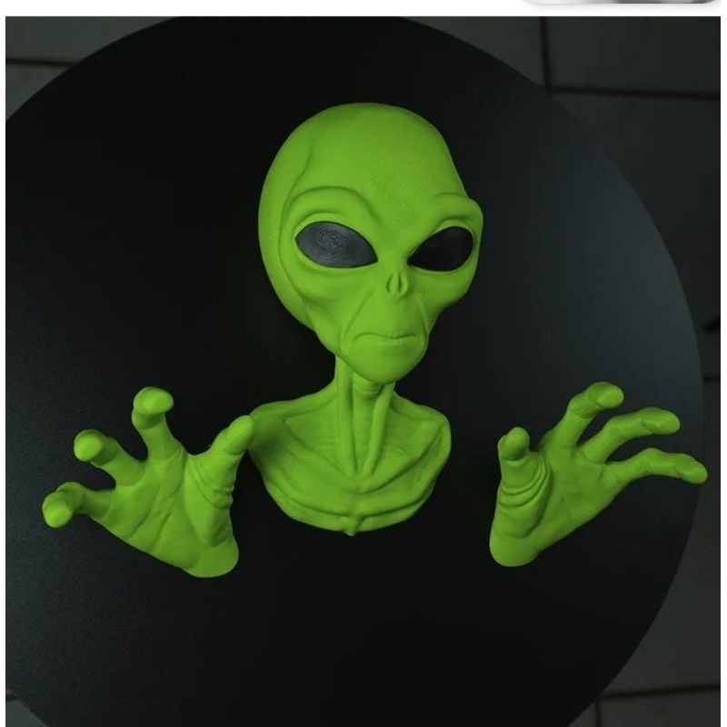 Decoração Alien-Extraterrestre,imã para geladeira, painel de carro e PC ...