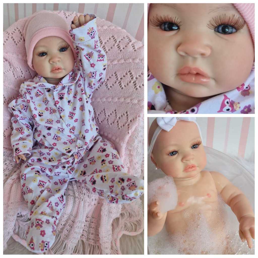 Bebê Boneca Reborn Shyann Realista Palácio - Vinil com Enxoval ...
