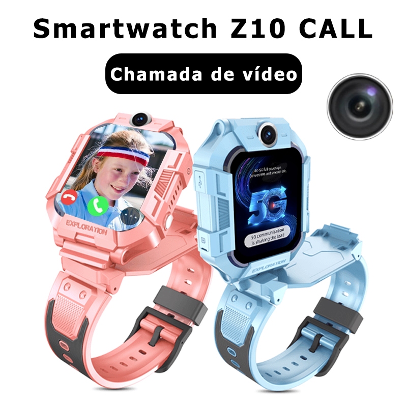Z10 Call Smartwatch Relógio Inteligente Infantil Com SOS Rastreador ...