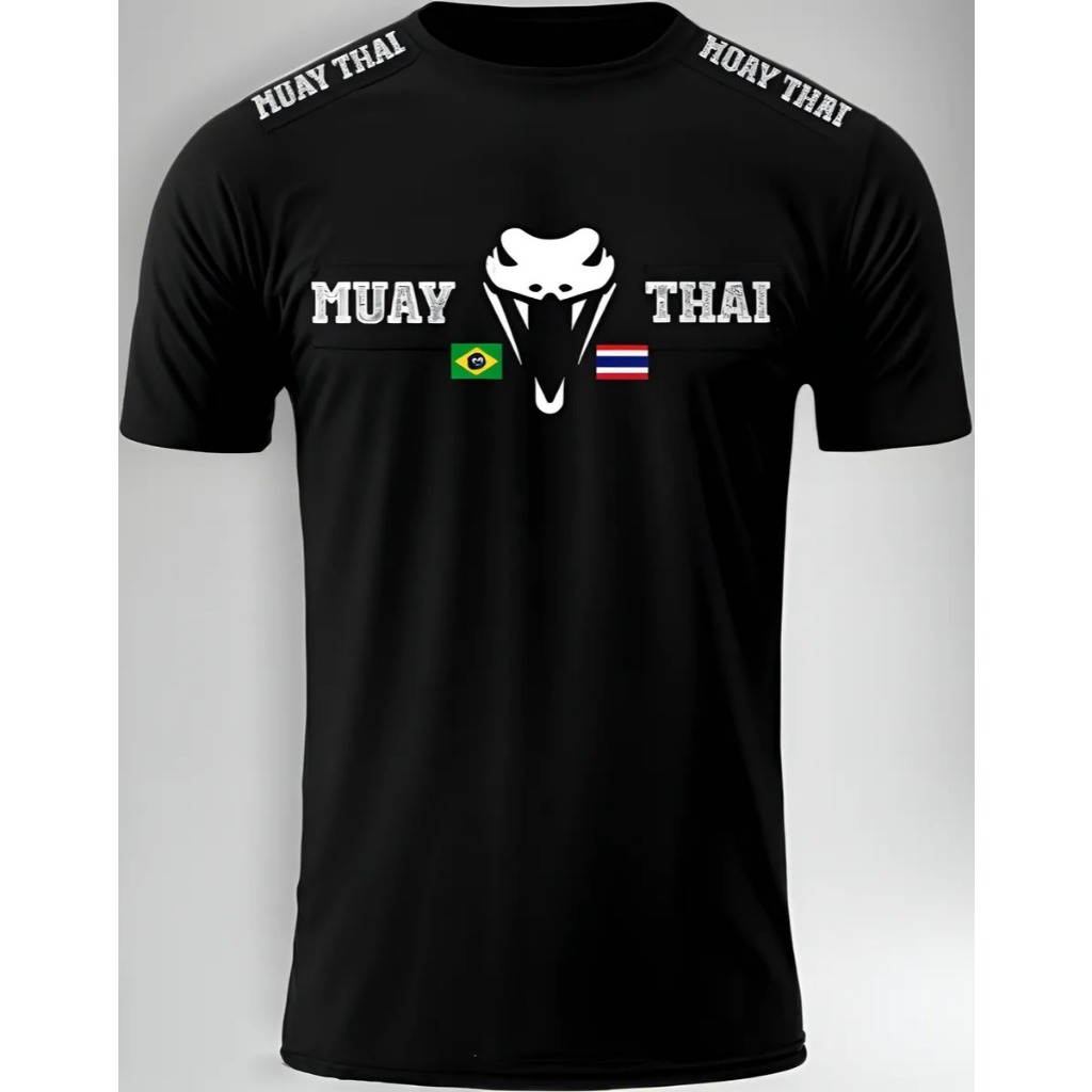 Camisa Para Muay Thai Viper Treino Competição MMA Jiu Jitsu Boxe Luta ...