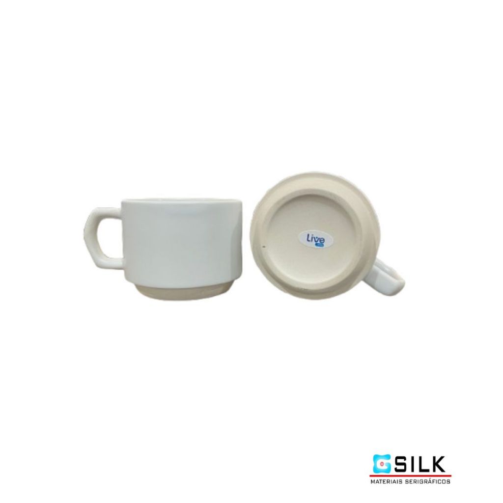 Xícara Branca Fosca LiveSub 150 ML | Shopee Brasil