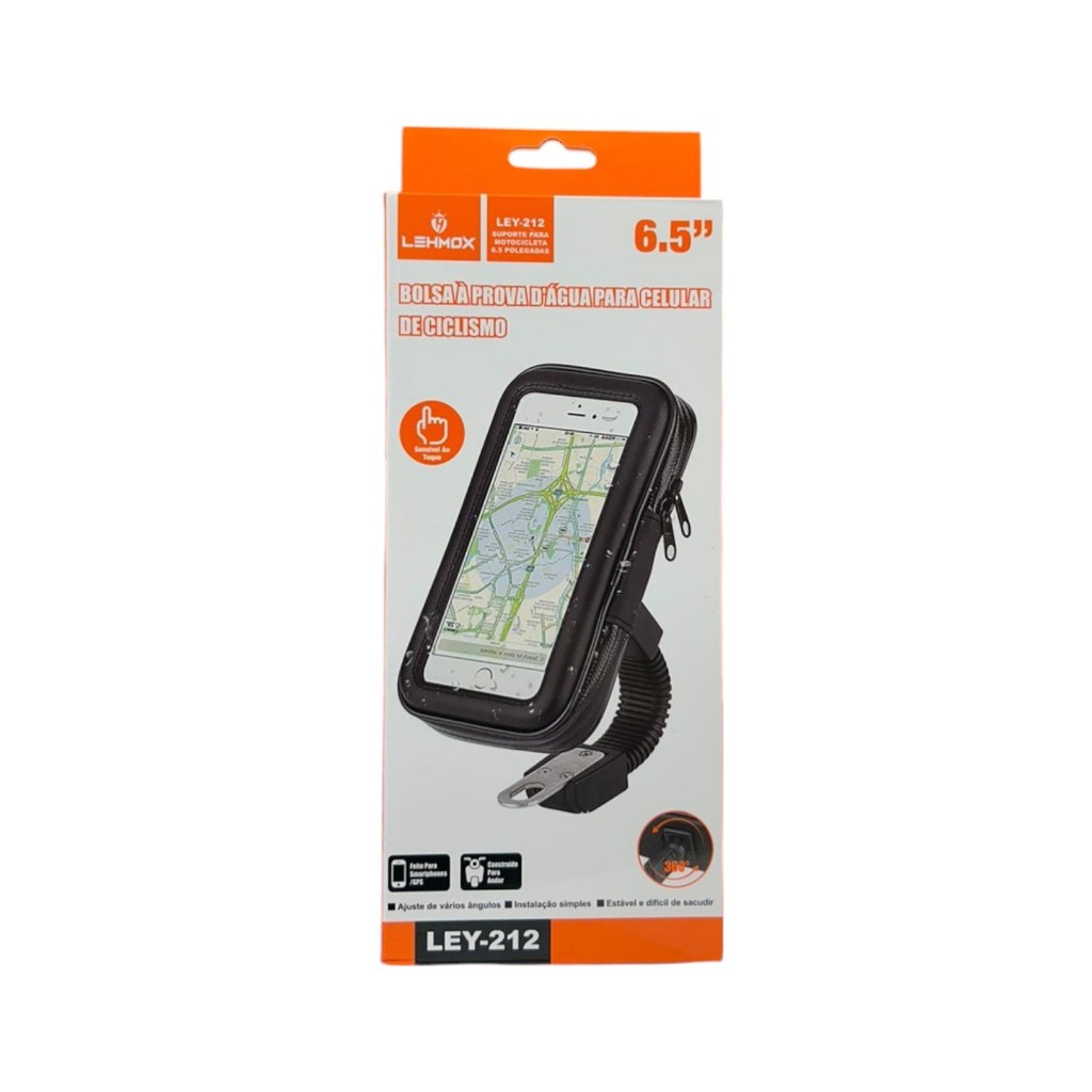 Suporte de Celular para Moto à Prova d'Água LEY-212 (Até 6.5") – Lehmox ...