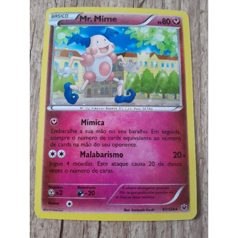Carta Pokemon Mr. Mime Original NM | Shopee Brasil