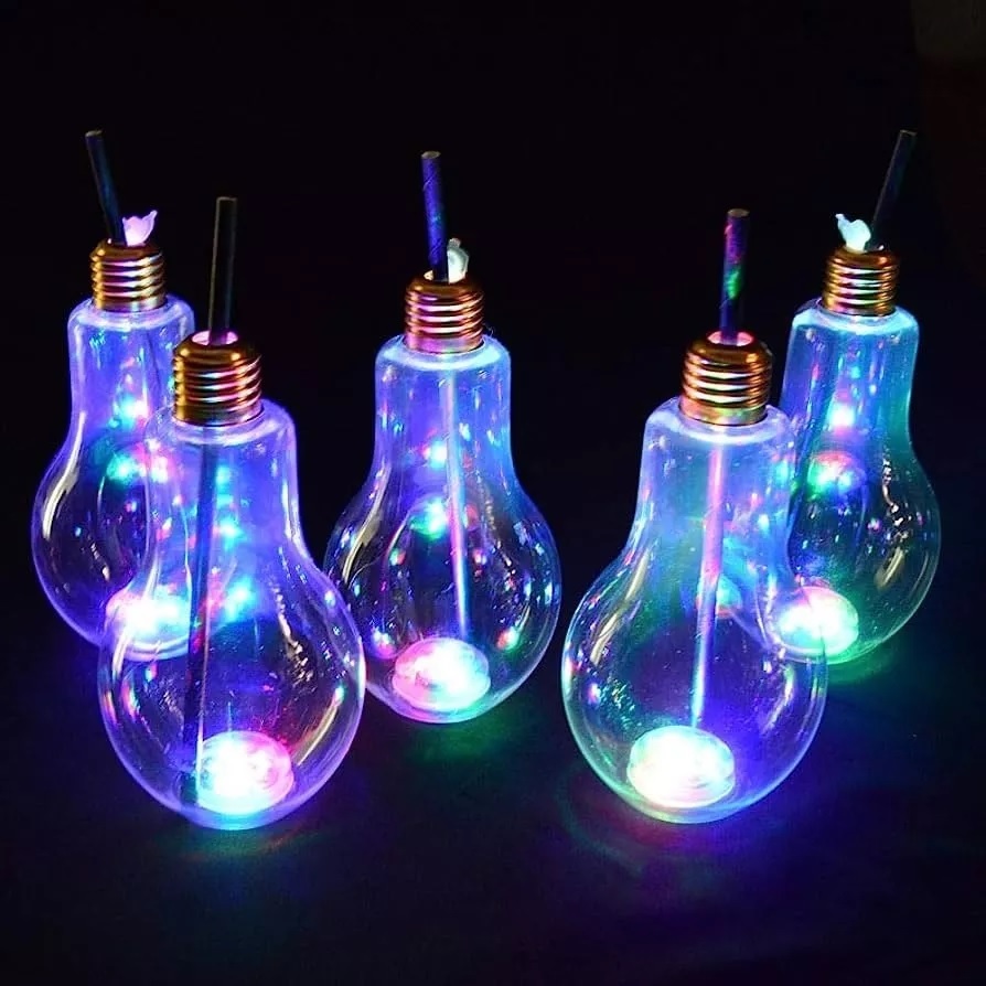Kit 40 Copo Lâmpada com Luz Led Festa Pisca Pisca 400ml | Shopee Brasil