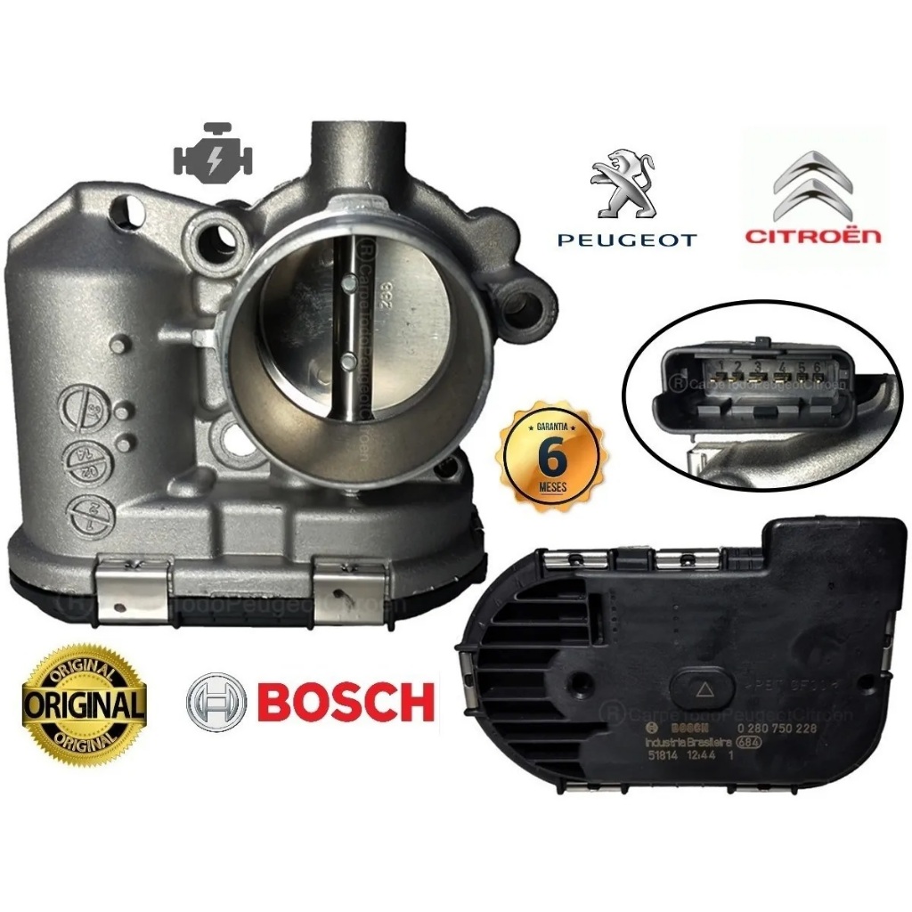 Corpo De Borboleta Tbi Citroen C3 1.4 Flex 0280750228 Novo | Shopee Brasil