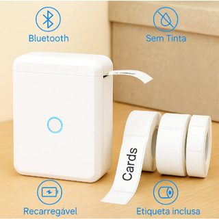 Impressora De Etiqueta Portátil Niimbot bluetooth D110 Mini Sem tinta ...