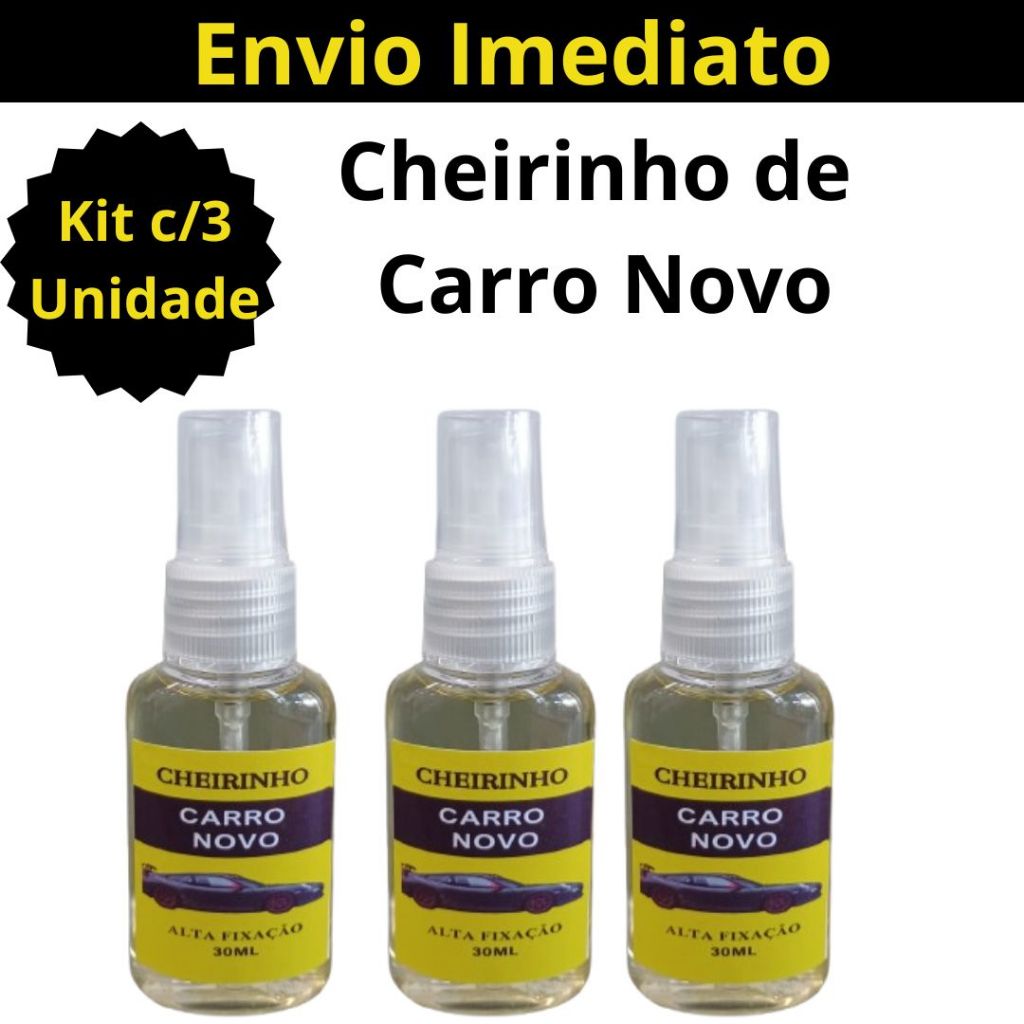 Kit Cheirinho CARRO NOVO Spray Automotivo para Carro Aromatizante de ...