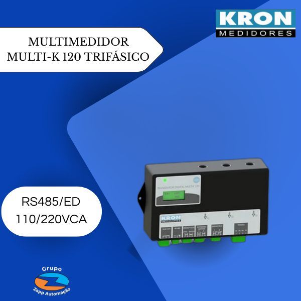 Multimedidor Multi-k 120 Trifásico Rs485/ed 110/220vca Kron | Shopee Brasil