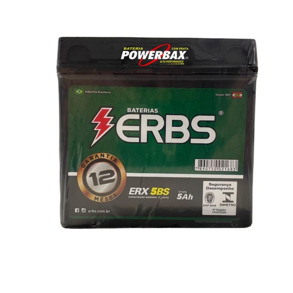 Bateria Moto Erbs Yamaha Crosser 150 5Ah 12v Erx5-Bs | Shopee Brasil
