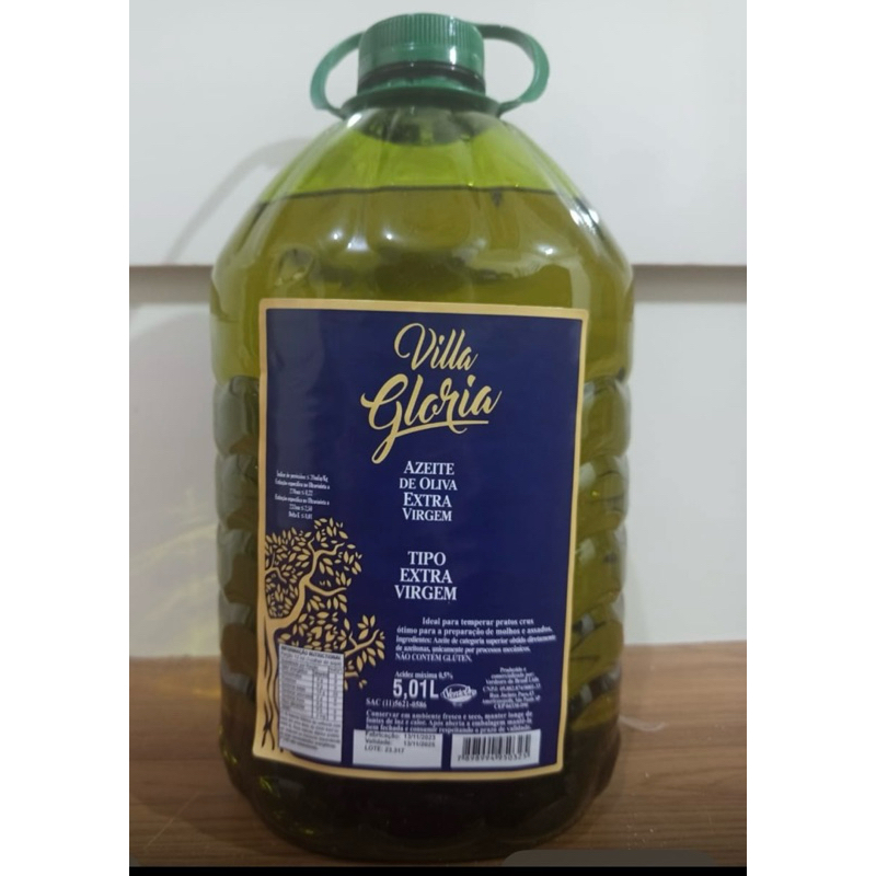 Azeite Extra Virgem Villa Glória 5 litros | Shopee Brasil