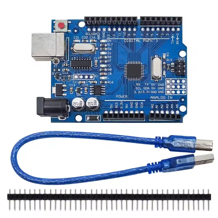 Placa de desenvolvimento UN0 R3 ATmega328P compatível com projetos Arduino IDE | Shopee Brasil