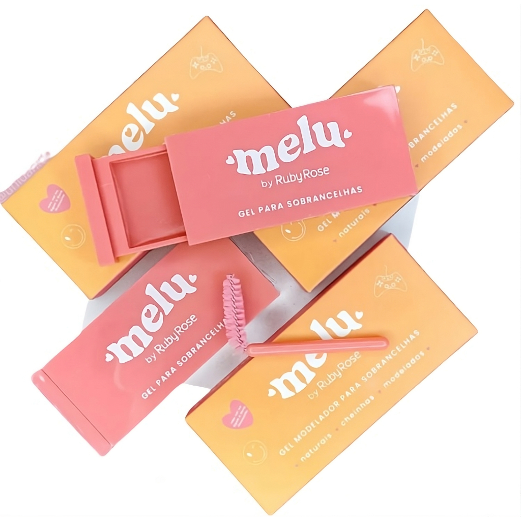 Gel para Sobrancelhas Melu Ruby Rose – Efeito Natural, Cerdas Inclusas ...