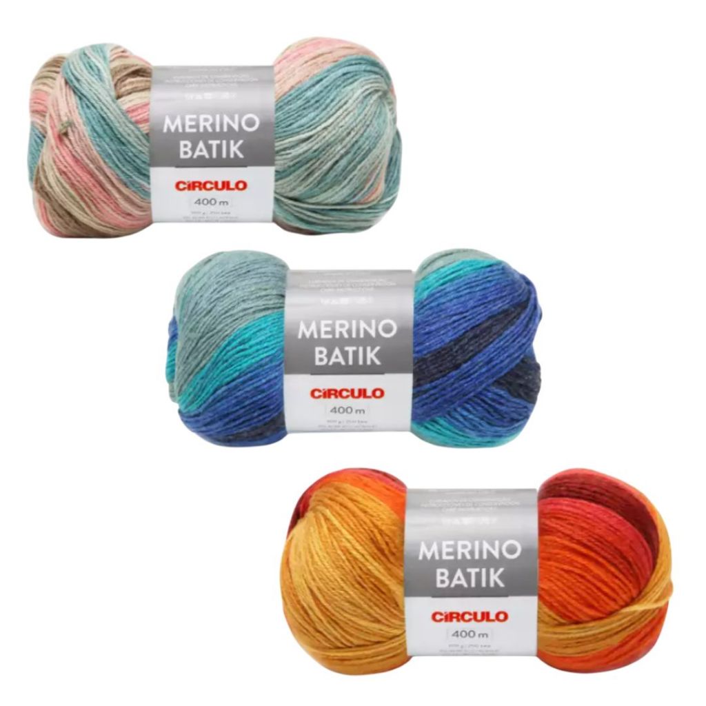 Lã Merino Batik 100g Círculo - Tricô | Shopee Brasil