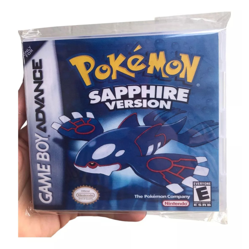 Pokemon Sapphire Version Game Boy Advance Com Case | Shopee Brasil