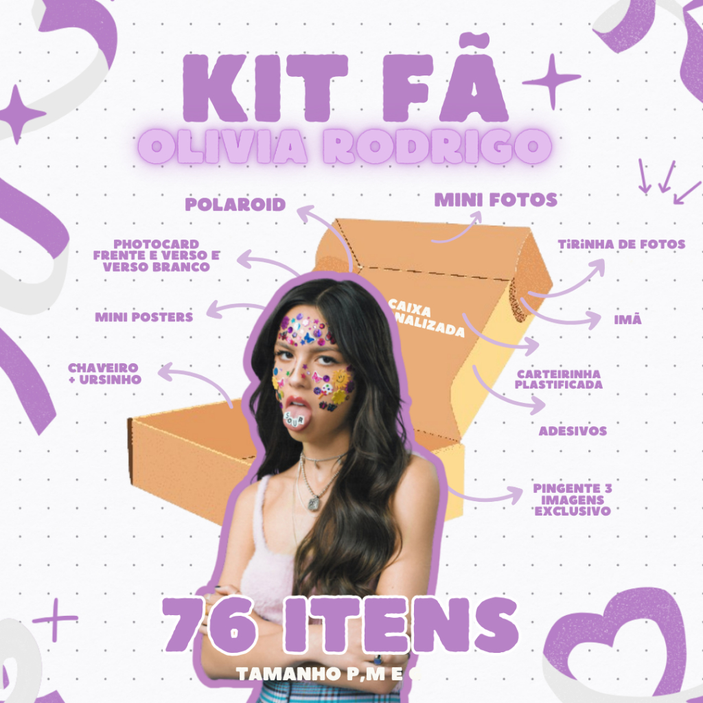 KIT FÃ OLIVIA RODRIGO [O VIRALIZADO] - ATÉ 76 ITENS - PHOTOCARD ...